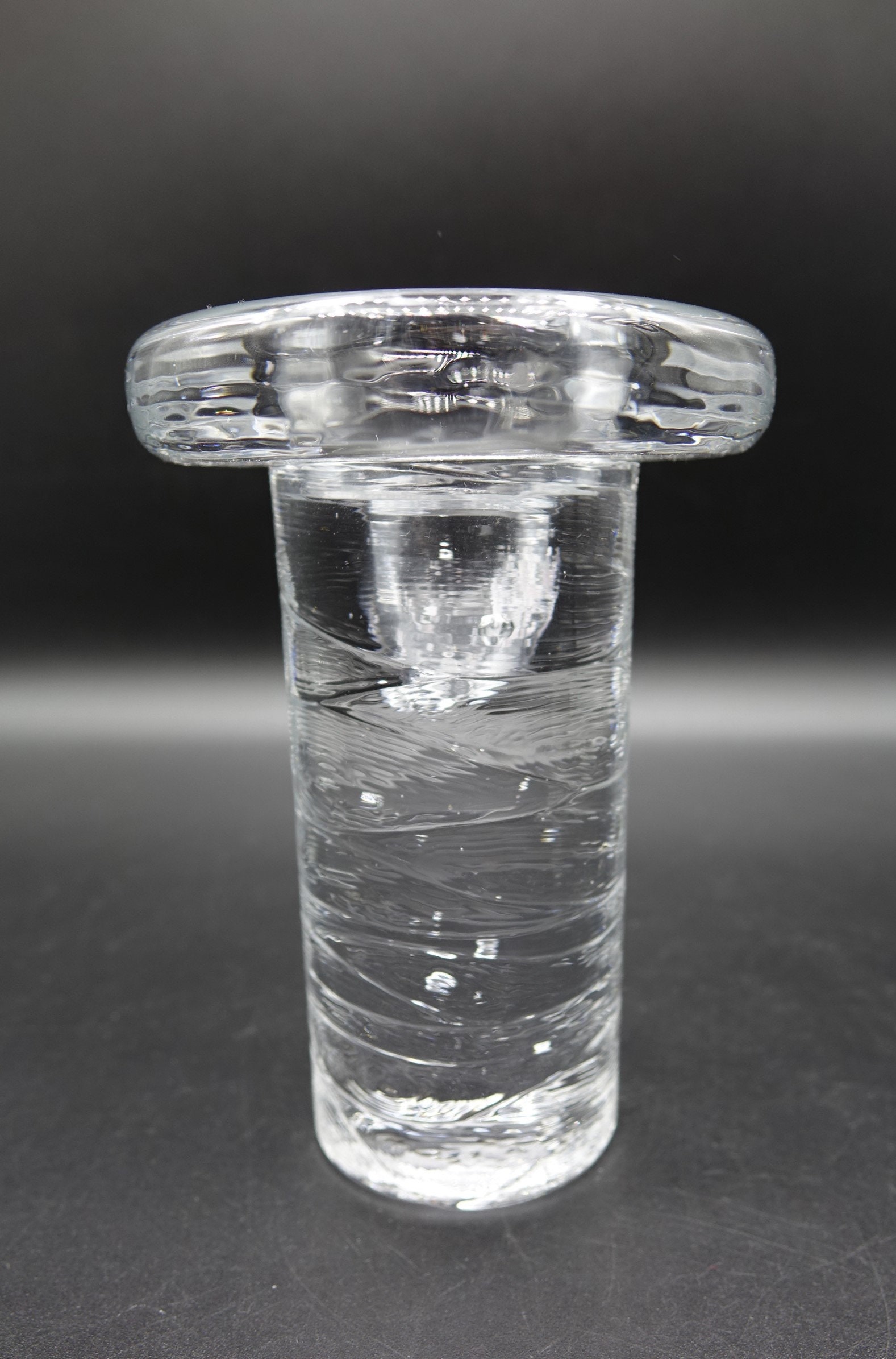Vintage Heavy Weight KOSTA BODA Glass Candle Holder Design by Kjell ...