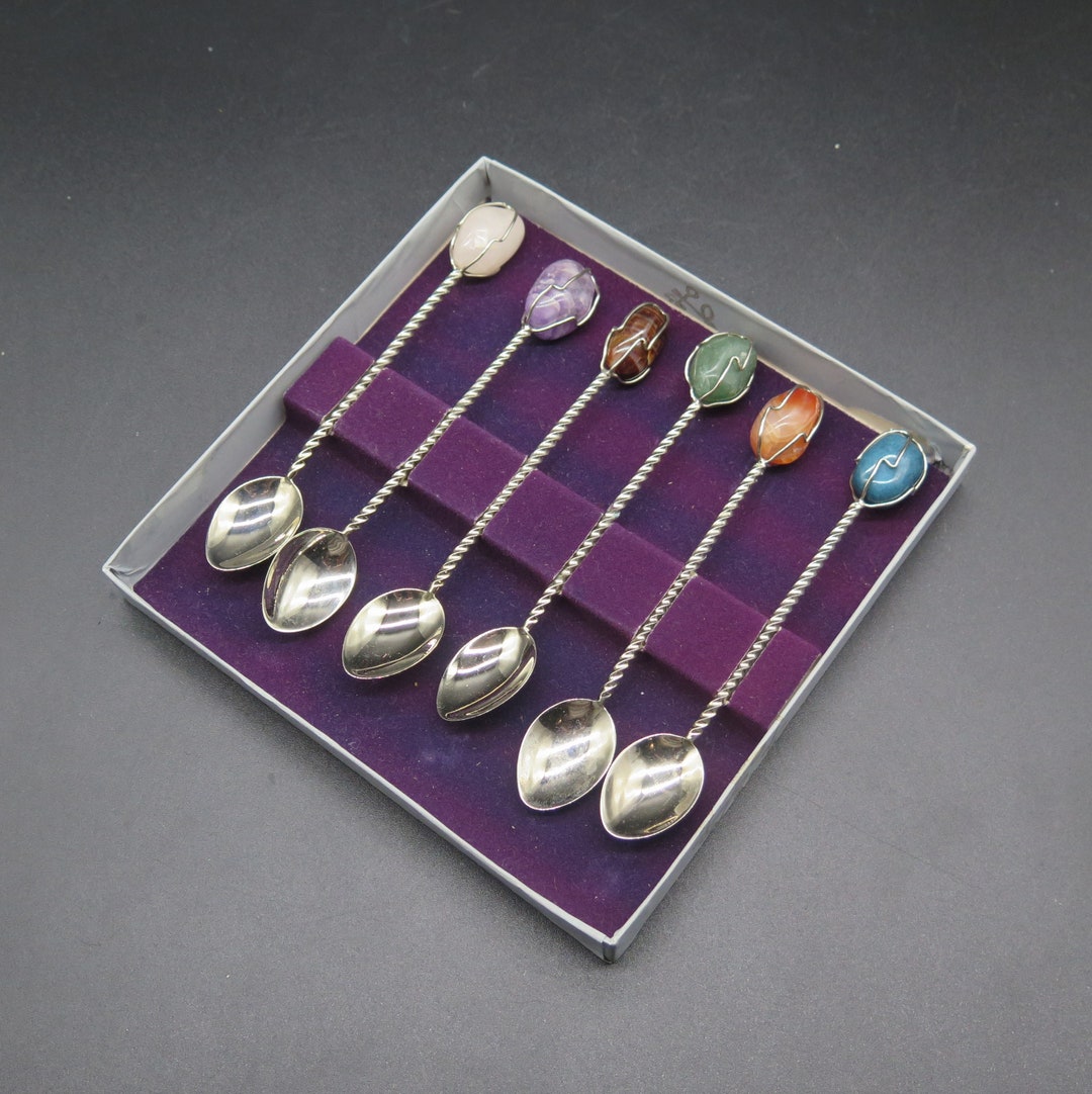 Set of 6 Vintage BARASCH SYLMAR Spoons. Beautiful Handmade Spoons ...