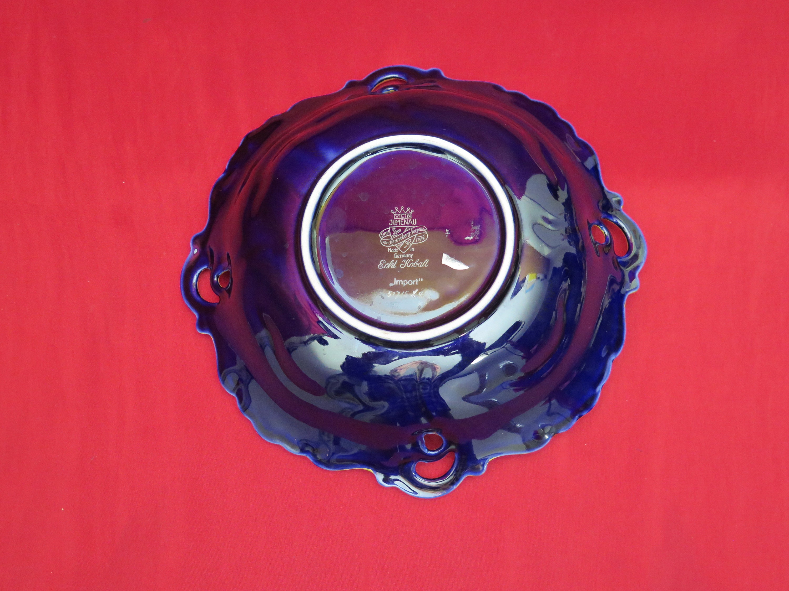 Vintage GERMAN JLMENAU HENNEBORG Plate / Bowl. Plate Made in Germany ...