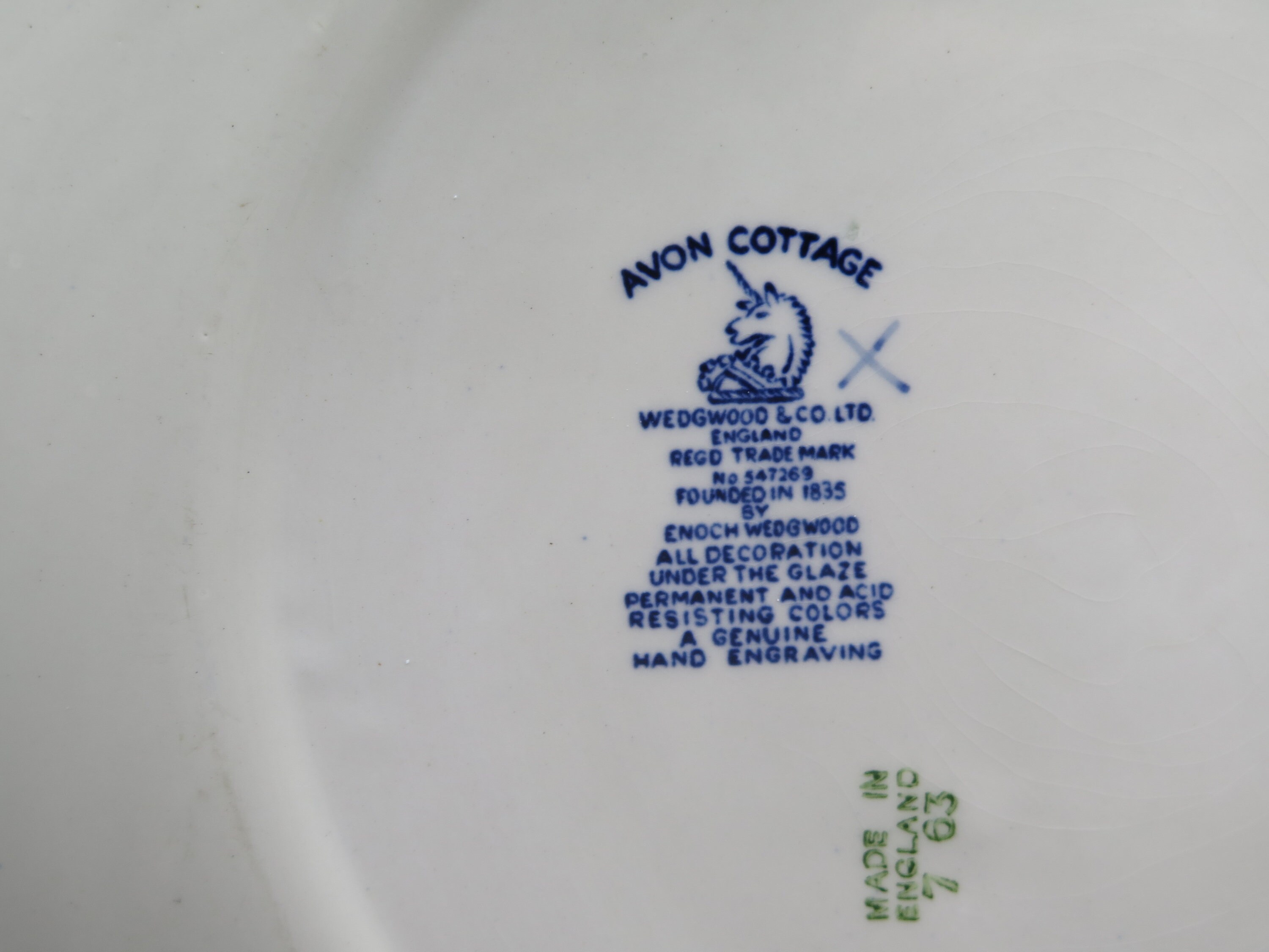 Vintage Avon Cottage by Enoch Wedgwood Large - Etsy