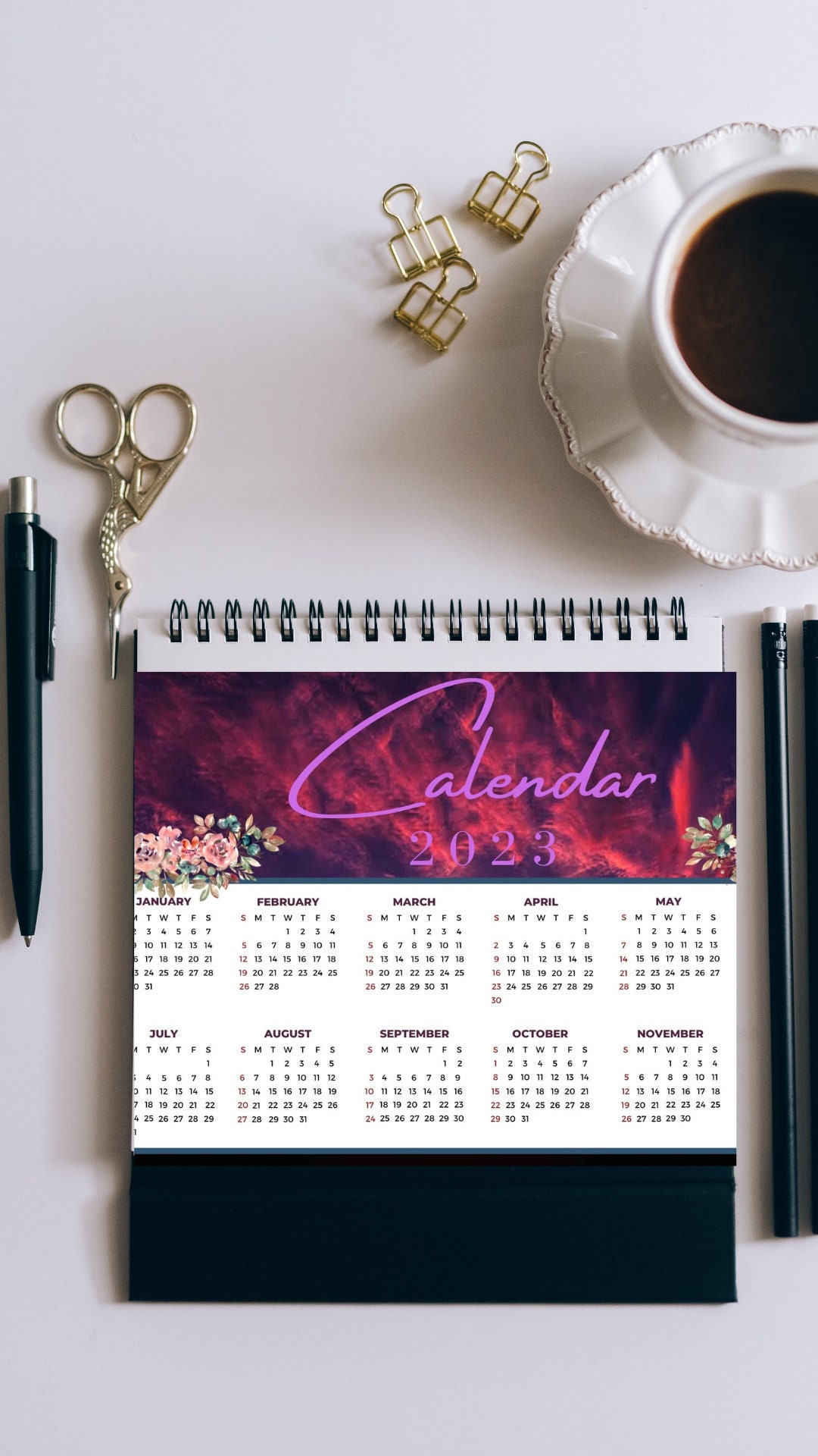 Only Printabale and Downloadable Digital Calender Bundle Digital ...