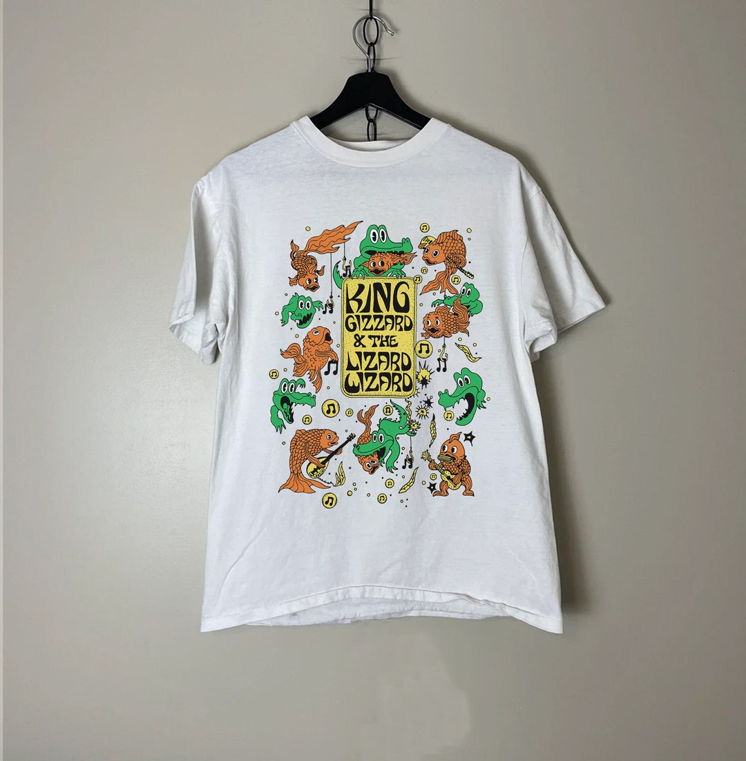 KGLW Fishie Hooks Vintage T Shirt, King Gizzard and the Lizard Wizard ...