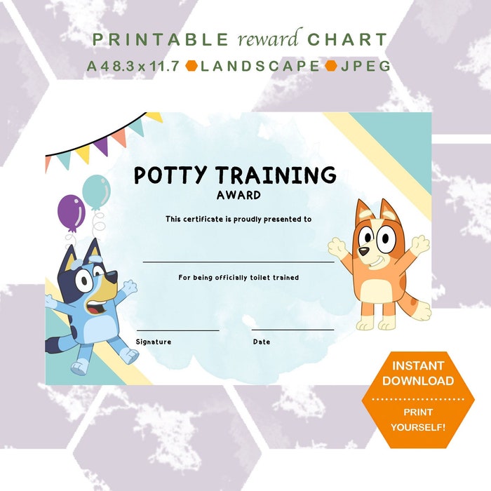 Bluey potty training chart - Etsy.de
