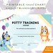 Bluey Dog Potty Training Certificate to Help Encourage Your Toddler to ...