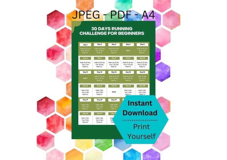 30 Days Running Challenge for Beginners, Step by Step Guide to Take the ...