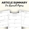 Research Literature Review and Literature Search Template Google Sheets ...