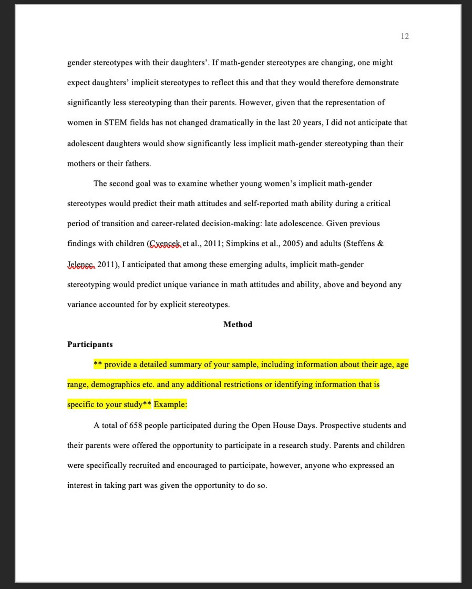 APA 7th Edition Sample Student Thesis Paper Template, Graduate School ...