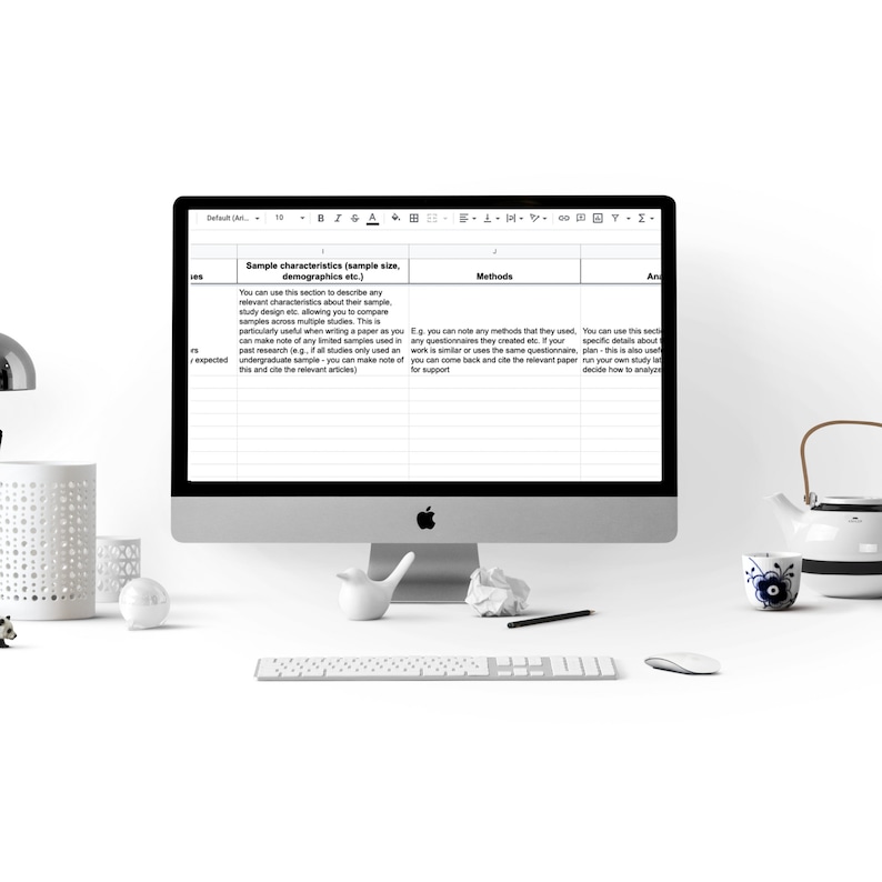 Research Literature Review and Literature Search Template | Google ...