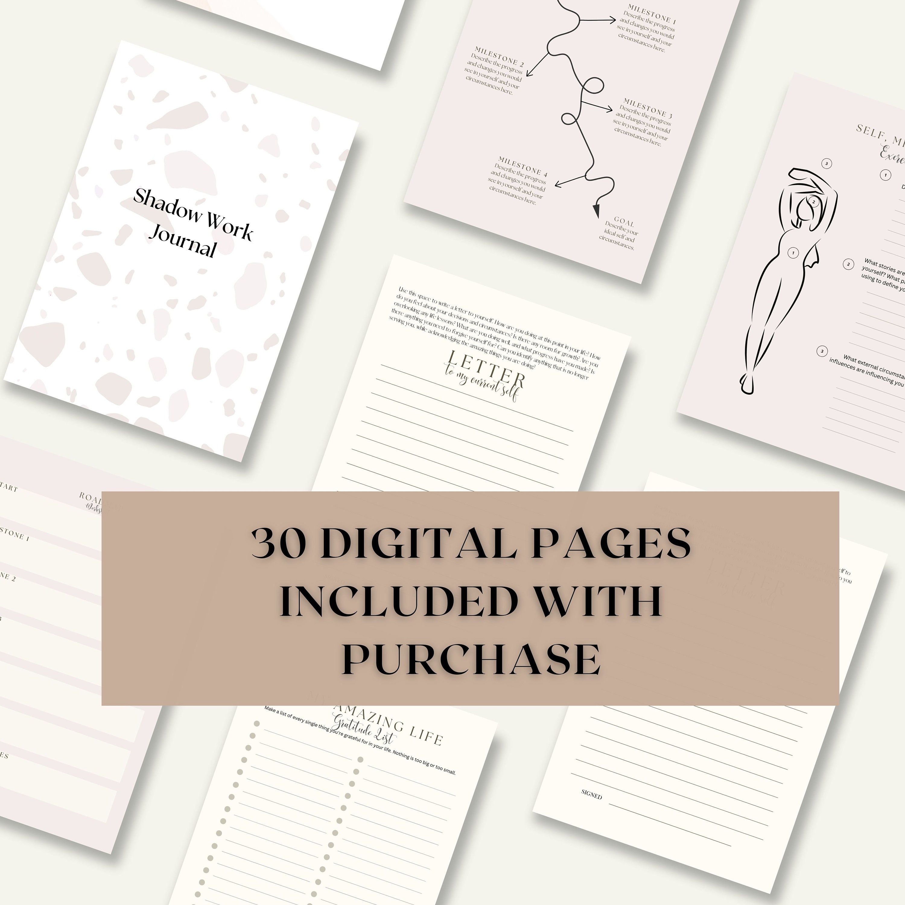 Editable Shadow Work Journal, Digital Canva Inner Child Healing ...