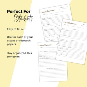 Essay Planner, Digital Essay Organizer, Essay Writing Template ...