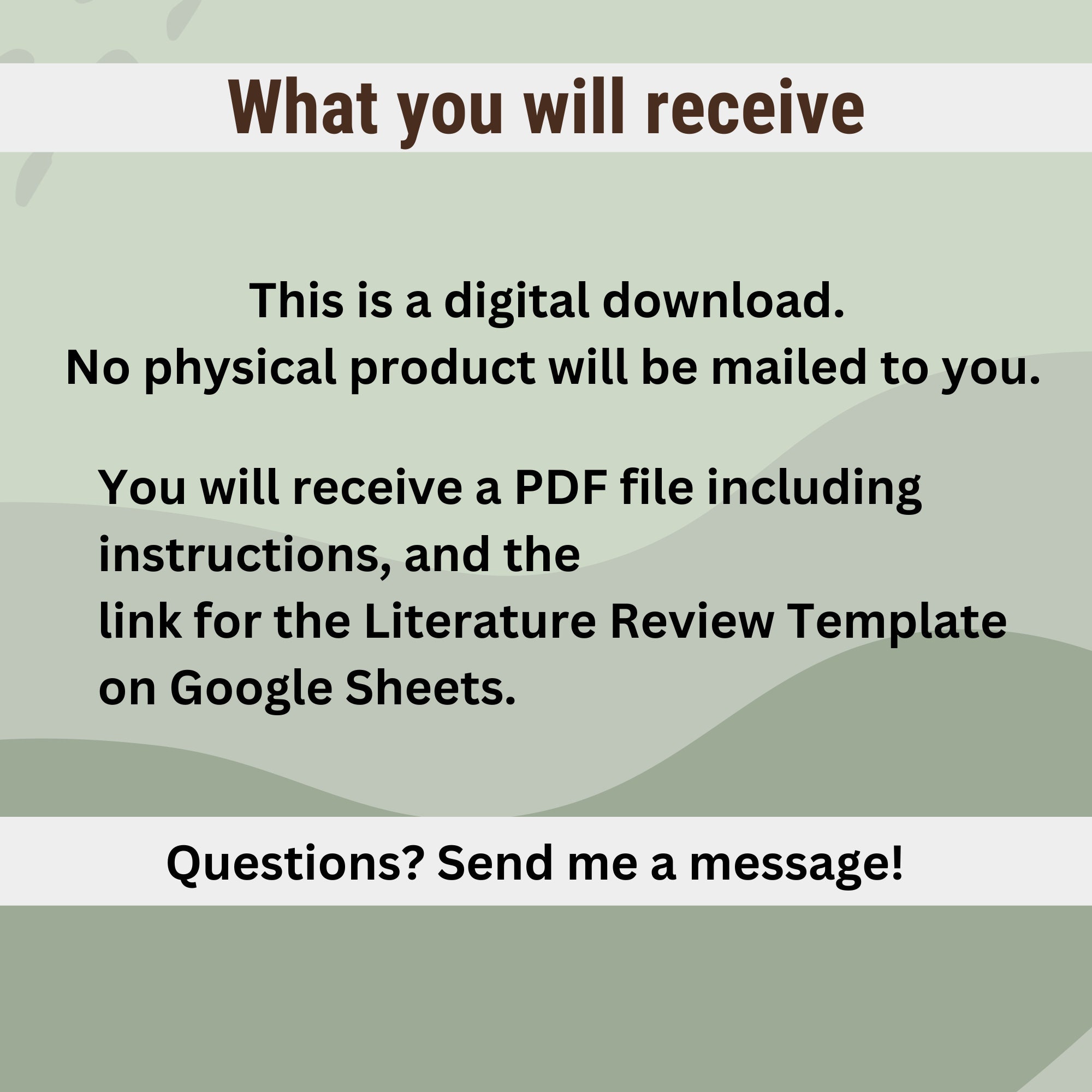 Research Literature Review and Literature Search Template | Google ...