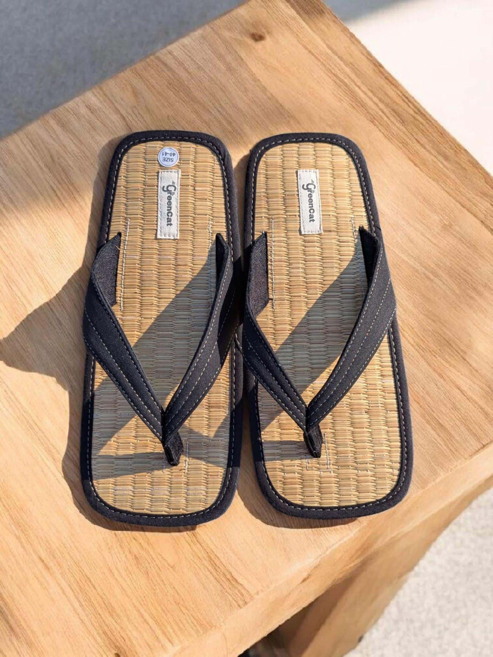 Linen Seagrass Slippers With Cinnamon Aroma, Men Slippers - Handmade ...
