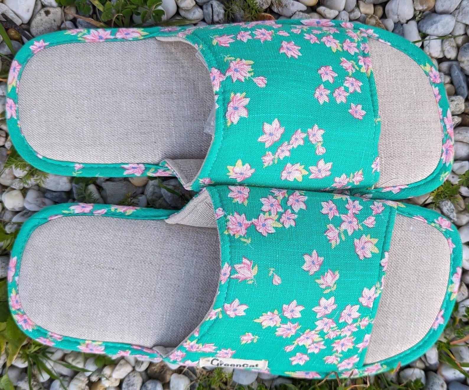 Cinnamon Summer Slippers, Linen Slippers, Indoor Linen Slippers, Summer ...