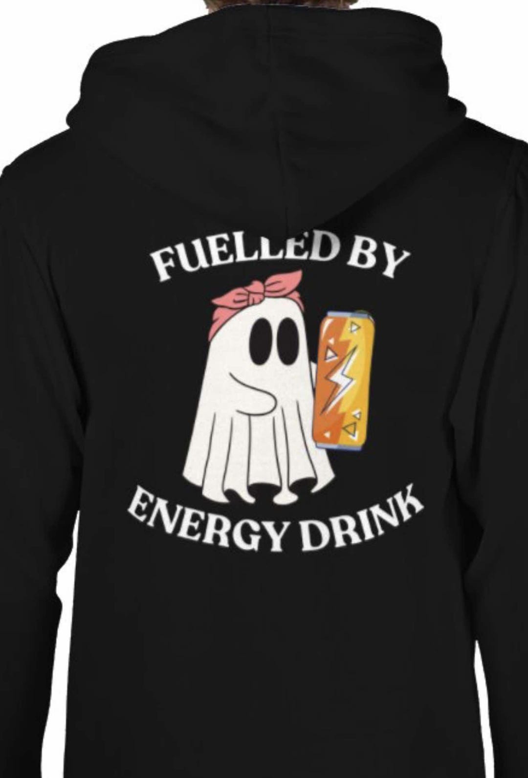 Fuelled by Energy Drink Girl Ghost-themed Hoodie - Etsy