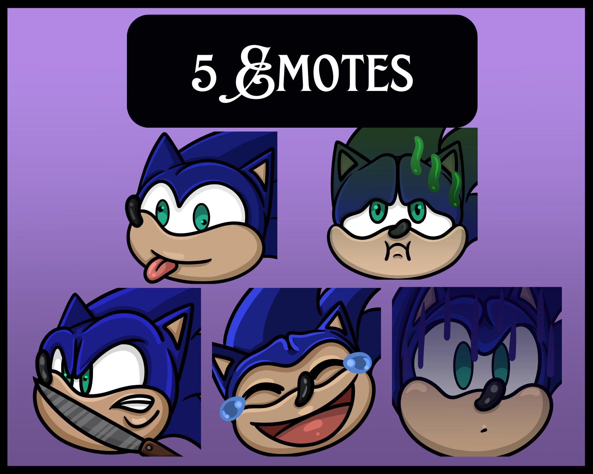 Sonic Emote Pack 3 - Etsy