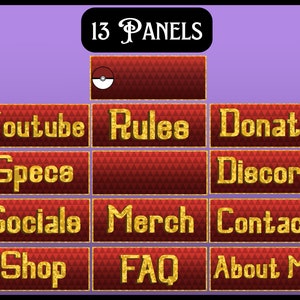 Pokemon Scarlet Twitch Streamer Pack - Etsy