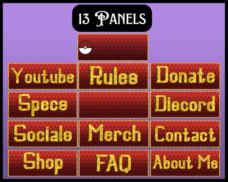 Pokemon Scarlet Twitch Streamer Pack - Etsy