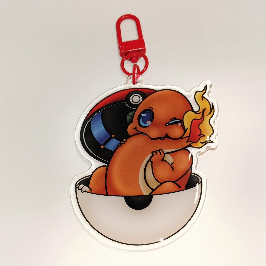 Pokemon Acrylic Keychains 3" - Etsy