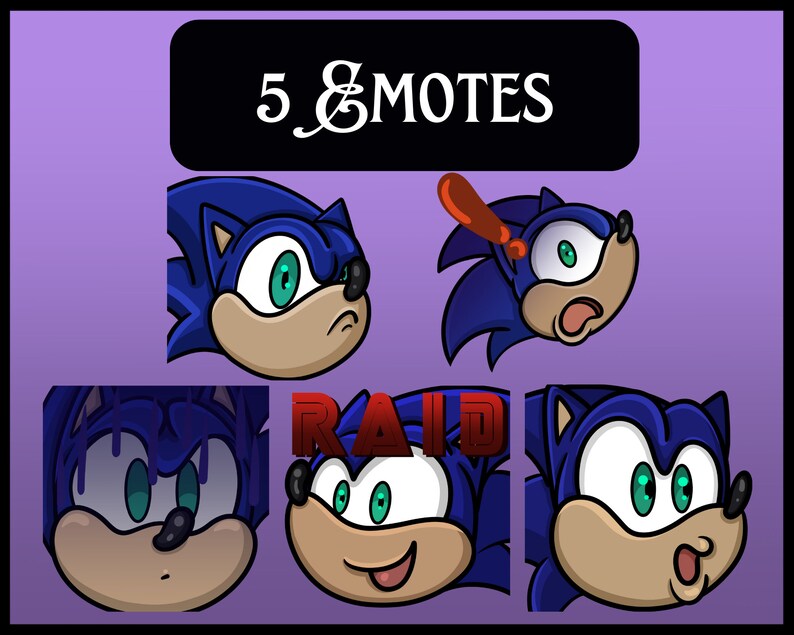 Sonic Emote Mega Pack - Etsy