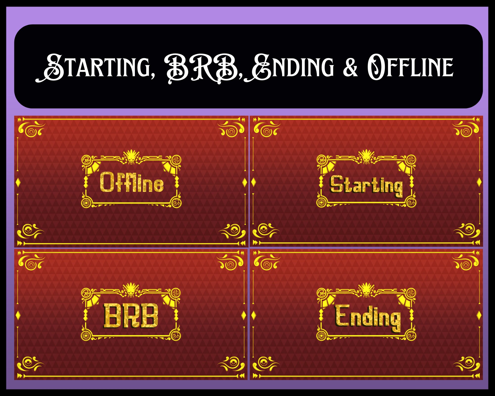 Pokemon Scarlet Twitch Streamer Pack - Etsy