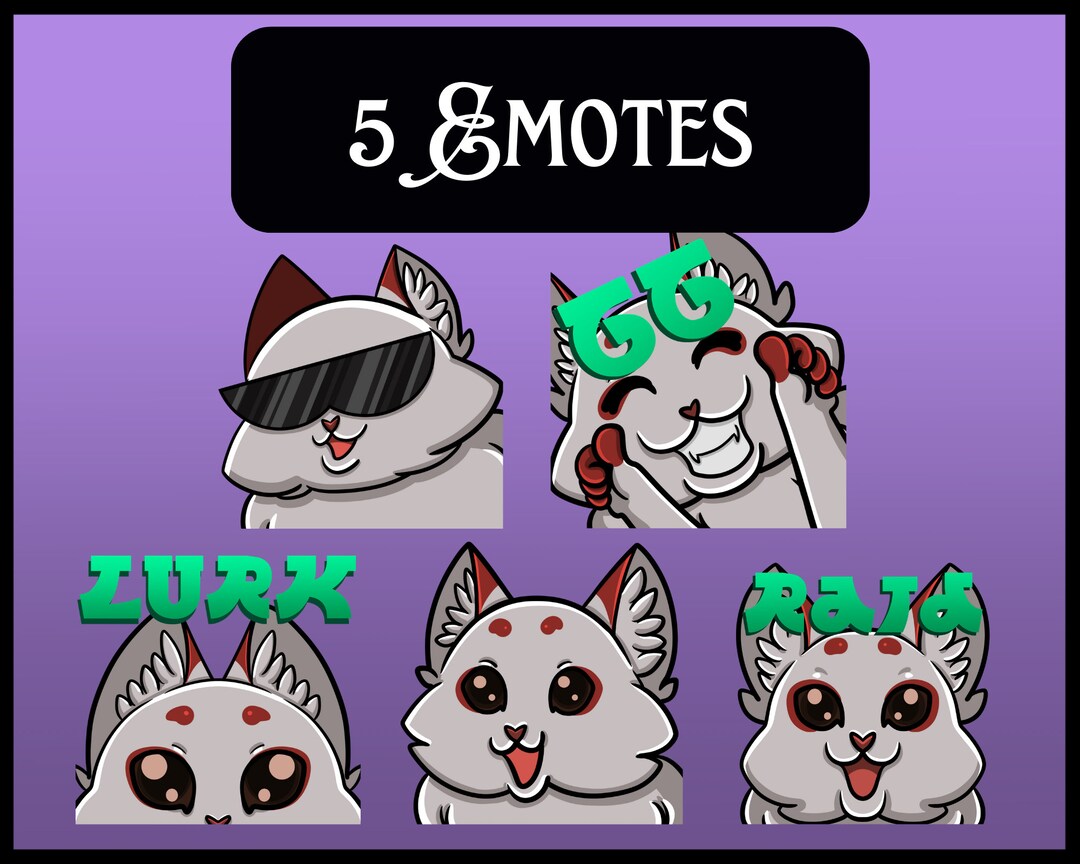 Kitsune Emote Pack 4 - Etsy