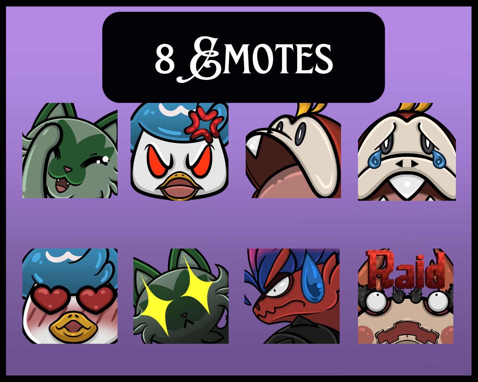 Pokemon Scarlet Emote Pack - Etsy