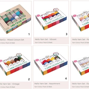 Hello Cotton Yarn Set | Amigurumi Crochet Bundles, 12/40 Pcs - Etsy