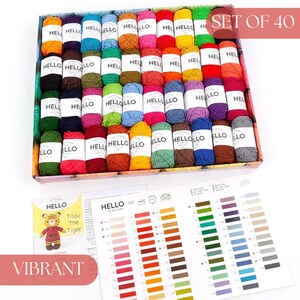 Hello Cotton Yarn Set | Amigurumi Crochet Bundles, 12/40 Pcs - Etsy