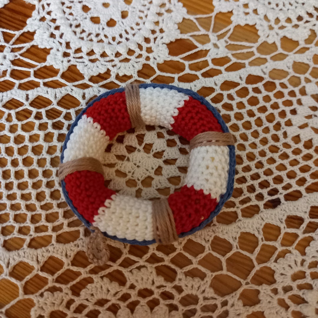 Lifesaver Crochet, Little Life Buoy, Nautical Mobile, Yacht Decoration ...