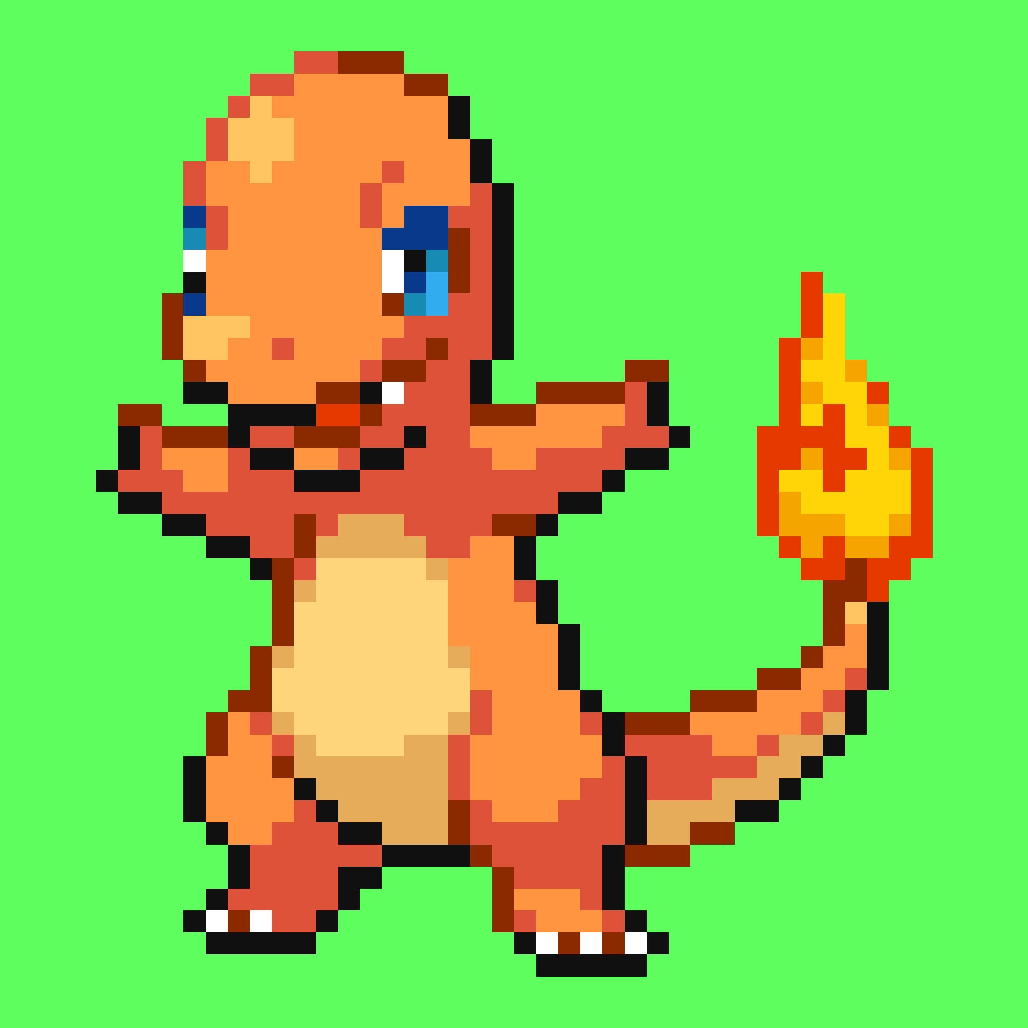 Shiny Charmander Sprite
