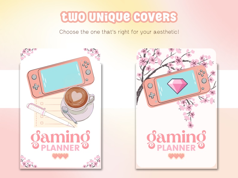 Gaming Planner Cozy Gamer Printable Planner Kawaii Gaming - Etsy