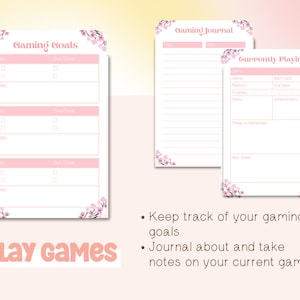 Gaming Planner | Cozy Gamer Printable Planner | Kawaii Gaming Stuff ...
