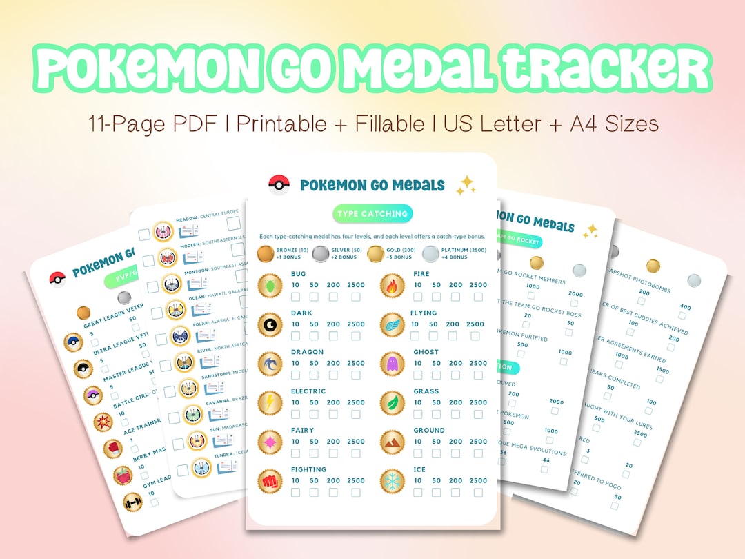 Pokemon Go Medals Tracker | Platinum Medals | Pokemon Raid Tracker ...