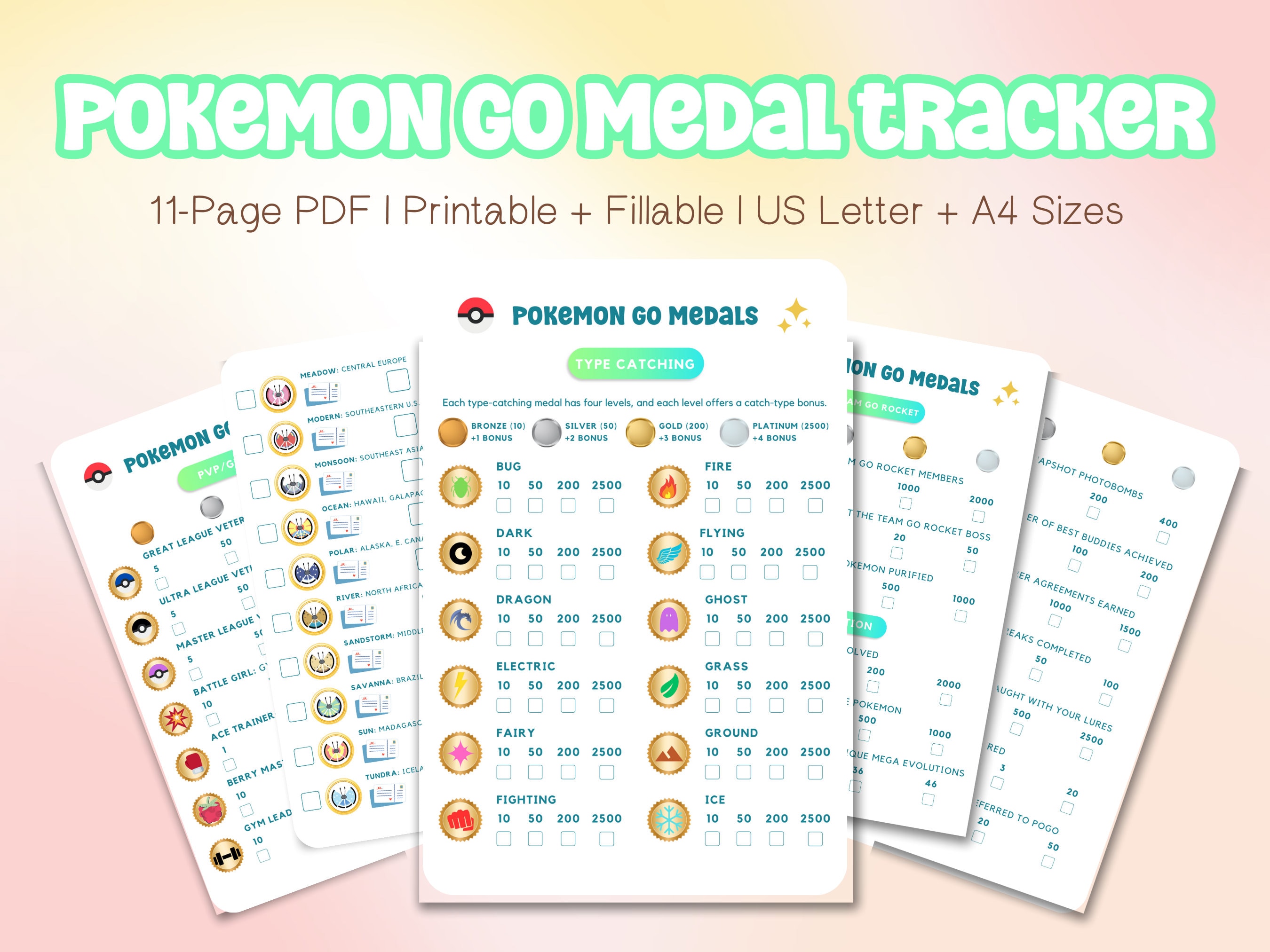 Pokemon Go Medals Tracker | Platinum Medals | Pokemon Raid Tracker ...