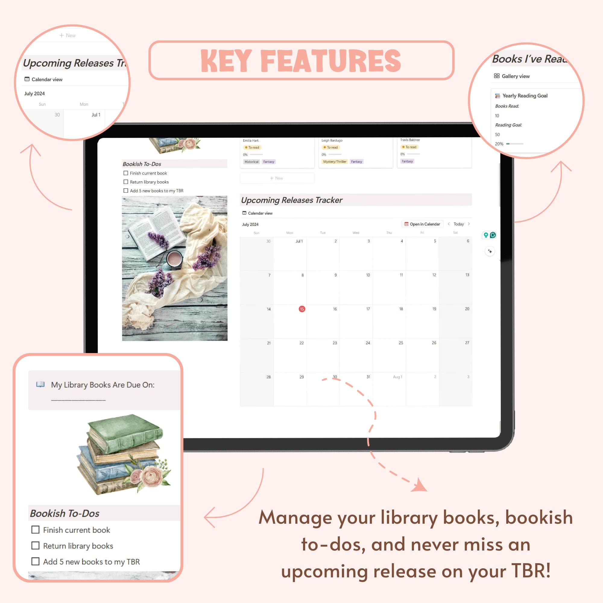 Book Tracker, Reading Journal, Reading Log, Reading Tracker, TBR List ...
