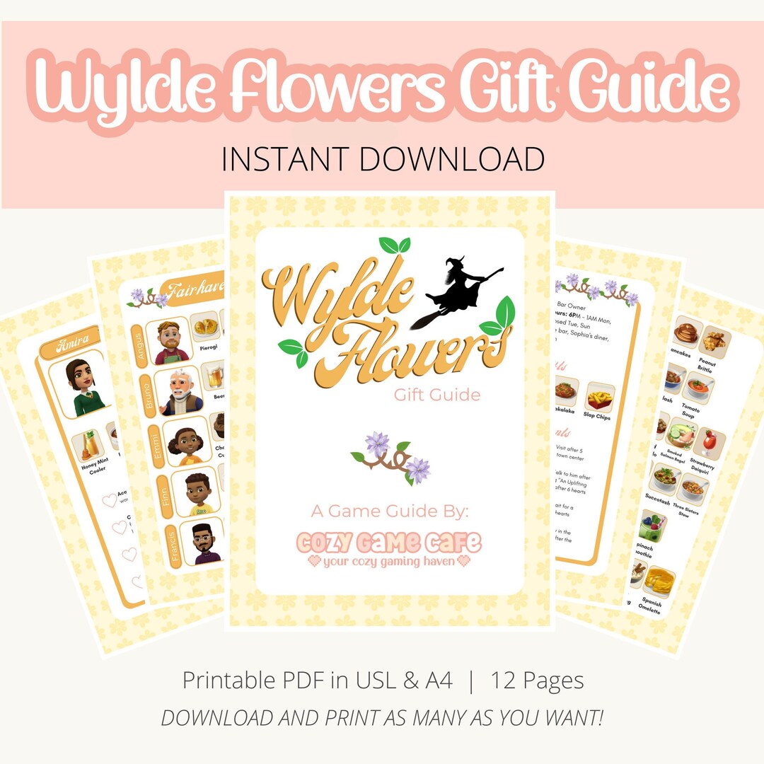 Wylde Flowers Gift Guide | Wylde Flowers Game | Cozy Gaming Guide | Cozy Gamer Gifts | Cozy ...