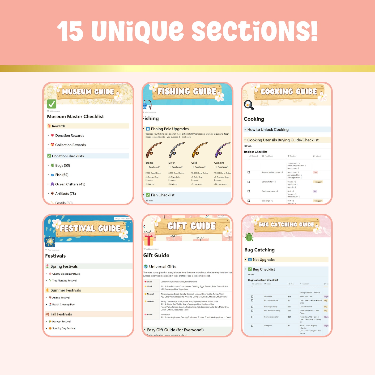 Coral Island Guide, Coral Island Planner, Coral Island Checklist, Cozy ...