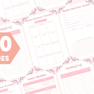 Gaming Planner | Cozy Gamer Printable Planner | Kawaii Gaming Stuff ...