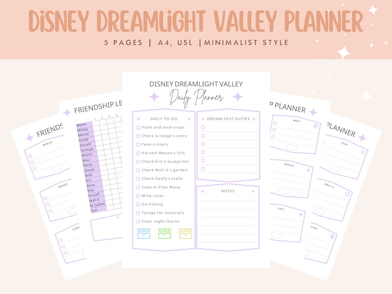 Dreamlight Valley Planner Dreamlight Valley Guide Cozy - Etsy