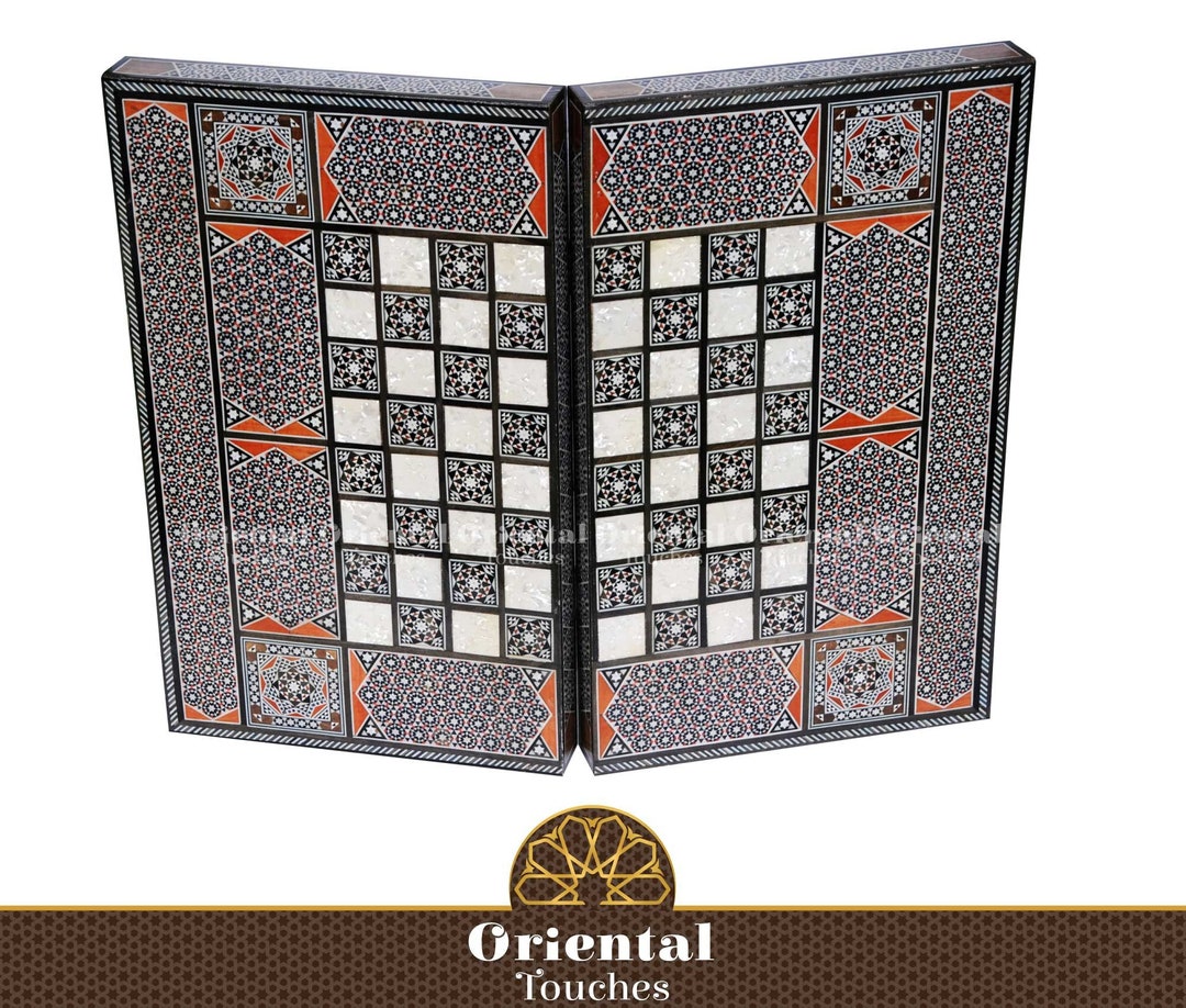 Backgammon Set Chess Board From Lebanon Premium and Engraved Lebanese ...