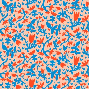 Abstract Floral Seamless Pattern: Colorful Modern Print (digital ...