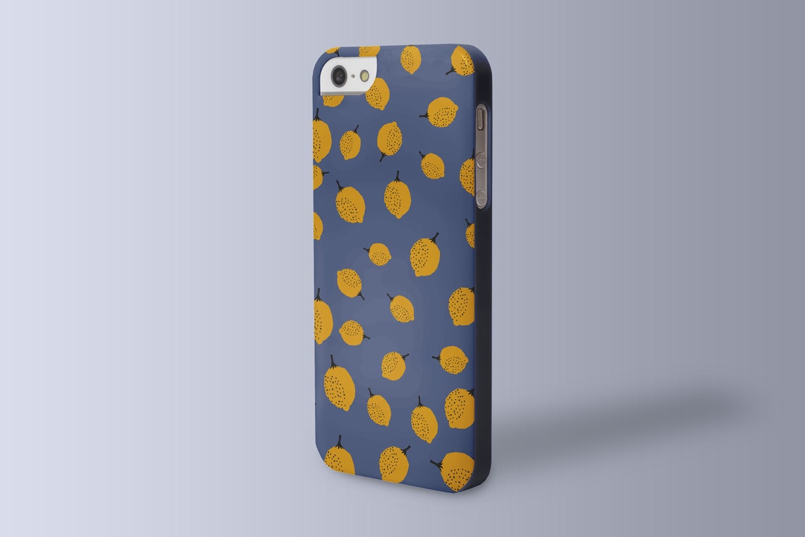 Bright Pattern With Lemons, Simple Shapes Repeating Pattern, Digital ...