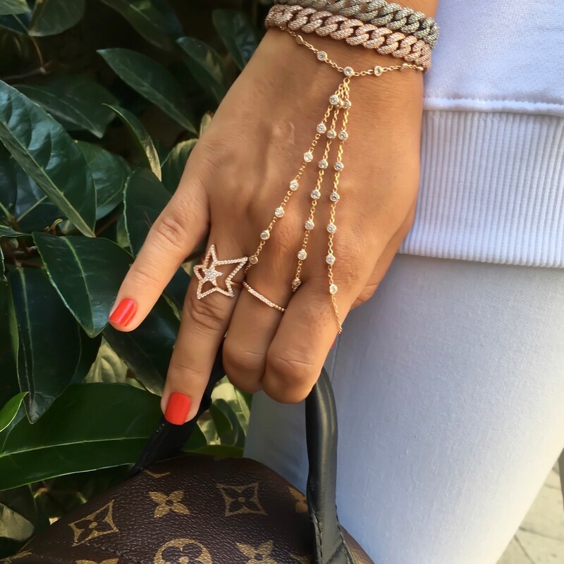 Hand Chain Rose Gold - Etsy