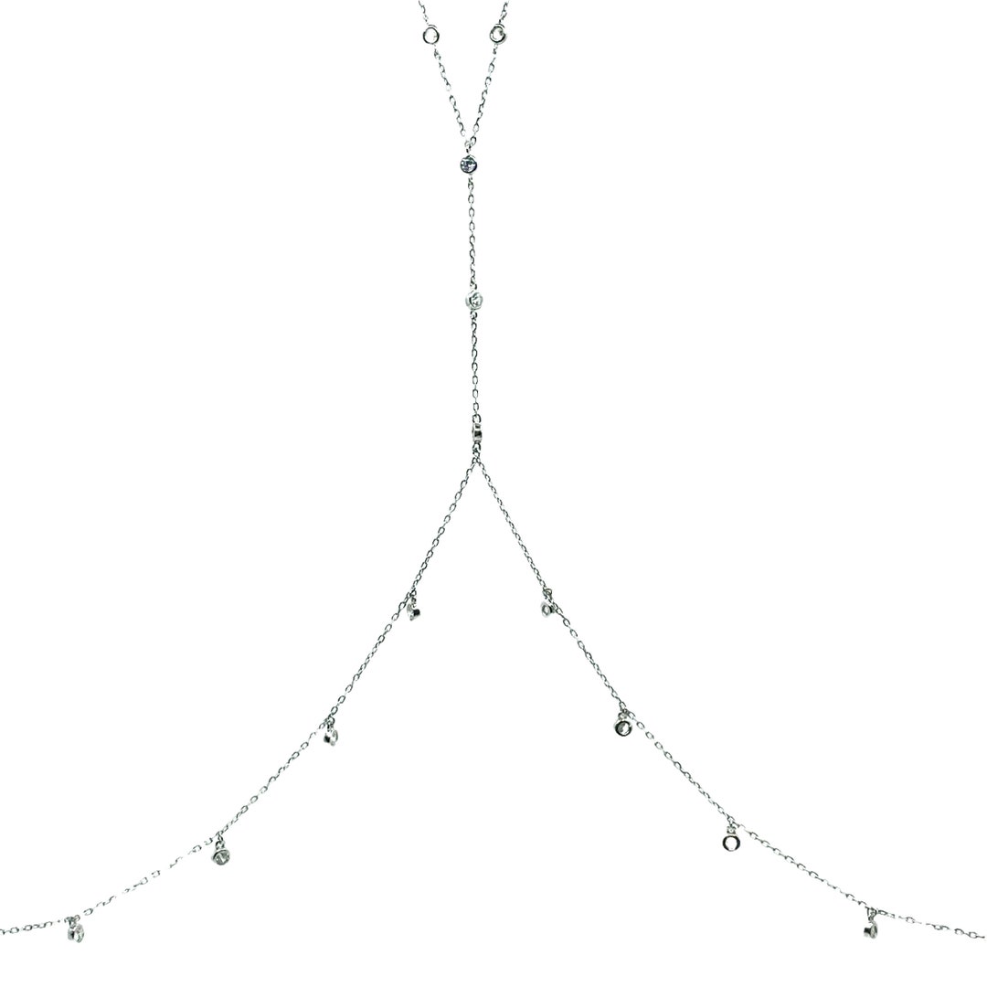 Silver Body Chain Shape Body Chain Beach Body Jewelry Body Chain ...