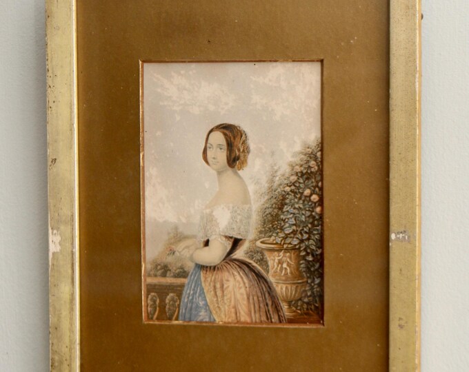 A Framed George Baxter Print, 'the Bride', Princess Victoria, Circa ...