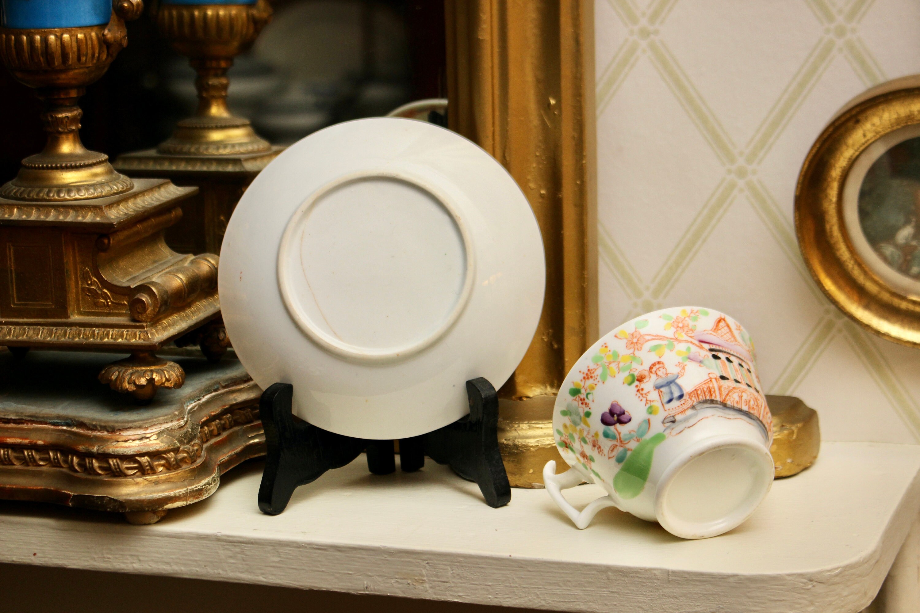 An Early C19th Tea Cup and Saucer, Thomas Drewry, Staffordshire ...