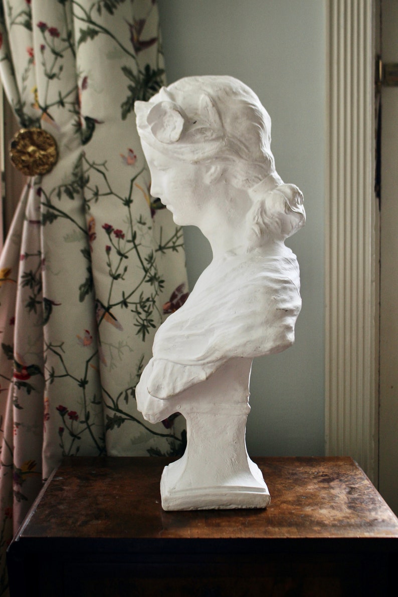 A Charming Classical Plaster Bust, 'flora', After Van Vaerenbergh 48cm ...