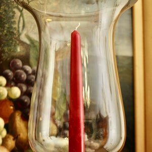 A Large and Stately Glass Storm Candle Lantern, 14" - Etsy