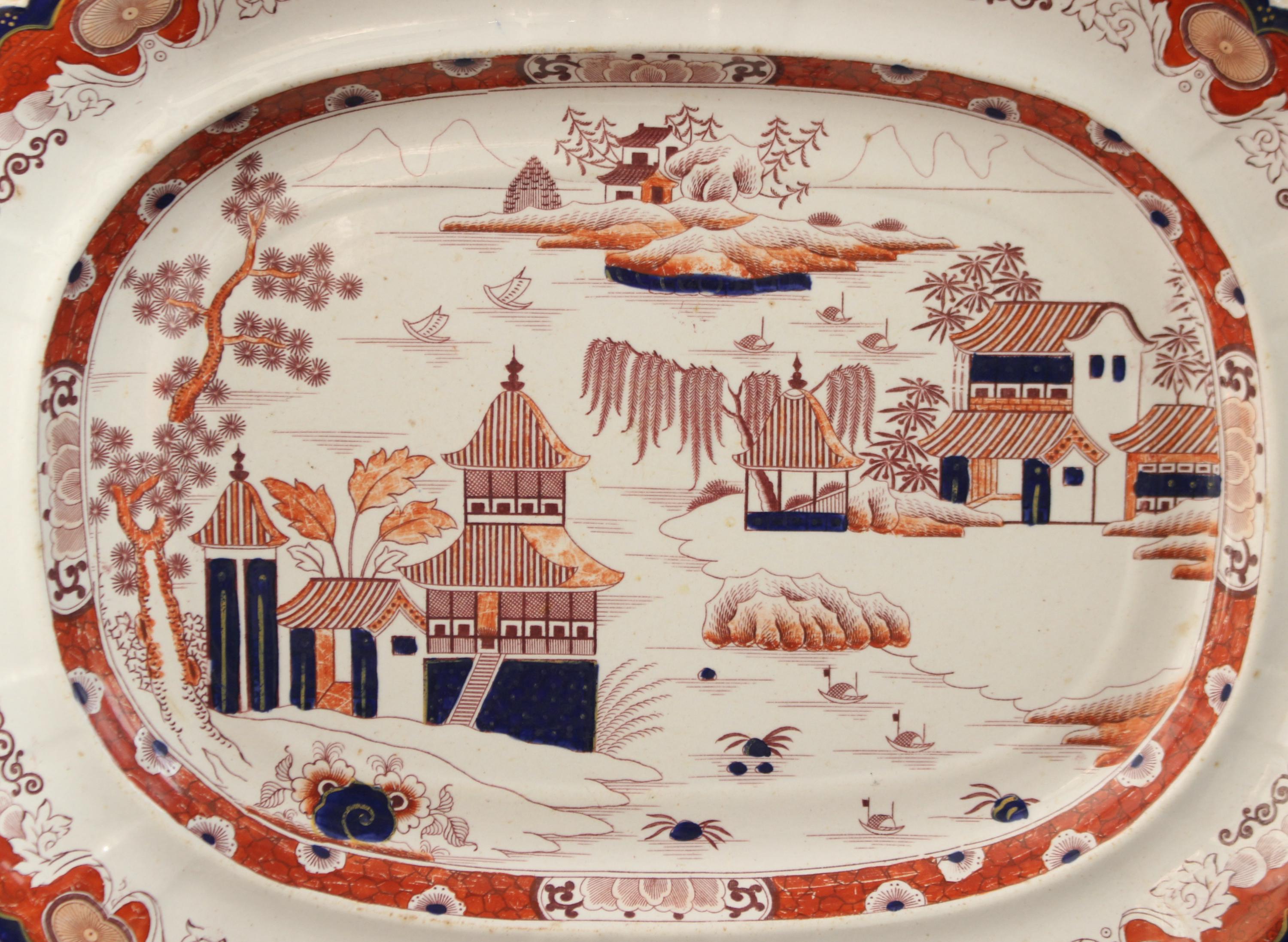 A Superb C19th Mason's Ironstone Meat Platter, 'old India' C 1850 ...