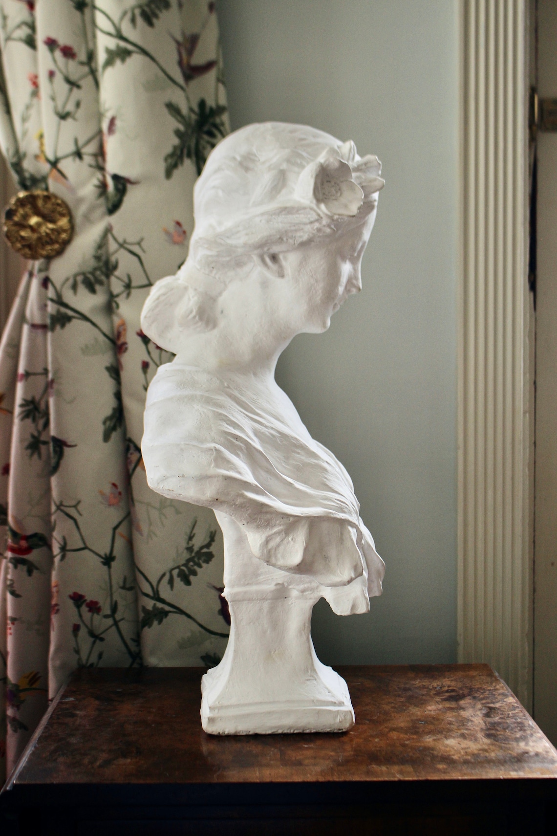A Charming Classical Plaster Bust, 'flora', After Van Vaerenbergh 48cm ...